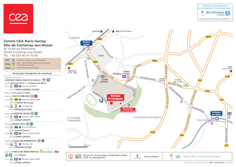CEA PARIS-SACLAY - Plans d'accès